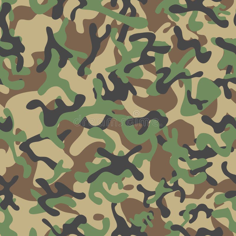 Forest Leaf Camouflage Seamless Patterns Stock Vector - Illustration of army, airforce: 77594624