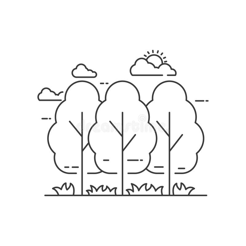 Forest Linear Stock Illustrations – 20,374 Forest Linear Stock ...