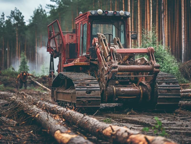 Forest Logging Operations stock image. Image of logging - 311506163
