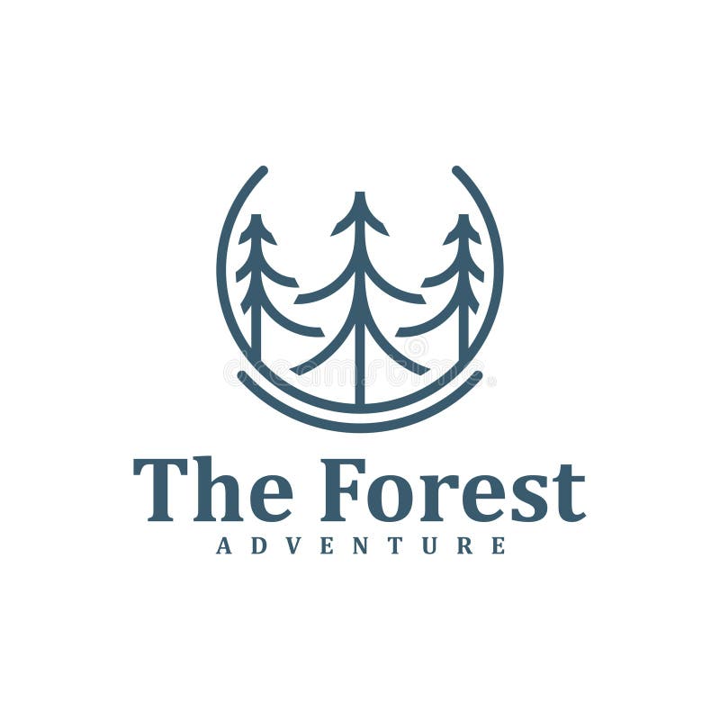 Forest Logo Design Template. Creative Pine Logo Vector Illustration ...