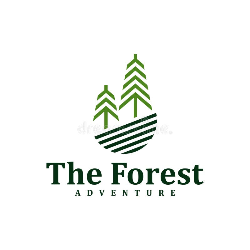 Forest Logo Design Template. Creative Pine Logo Vector Illustration ...