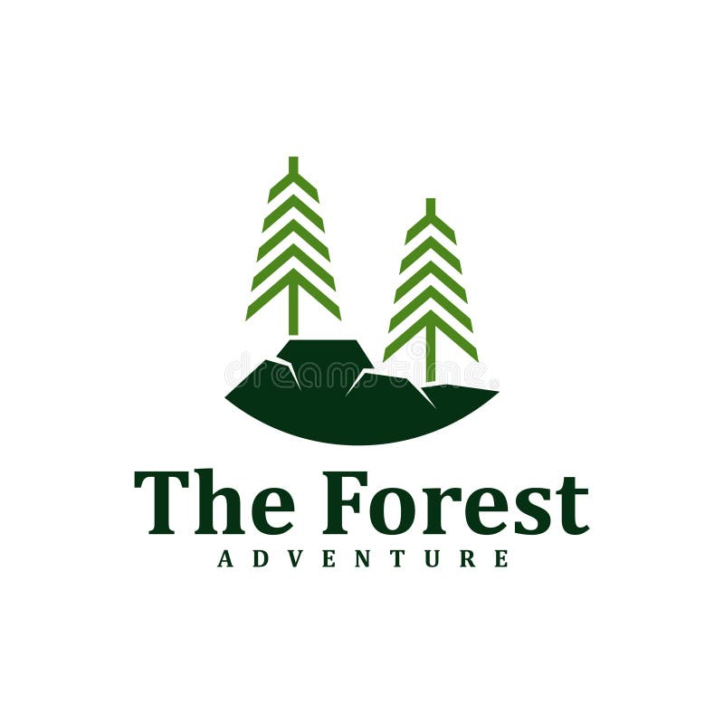 Forest Logo Design Template. Creative Pine Logo Vector Illustration ...