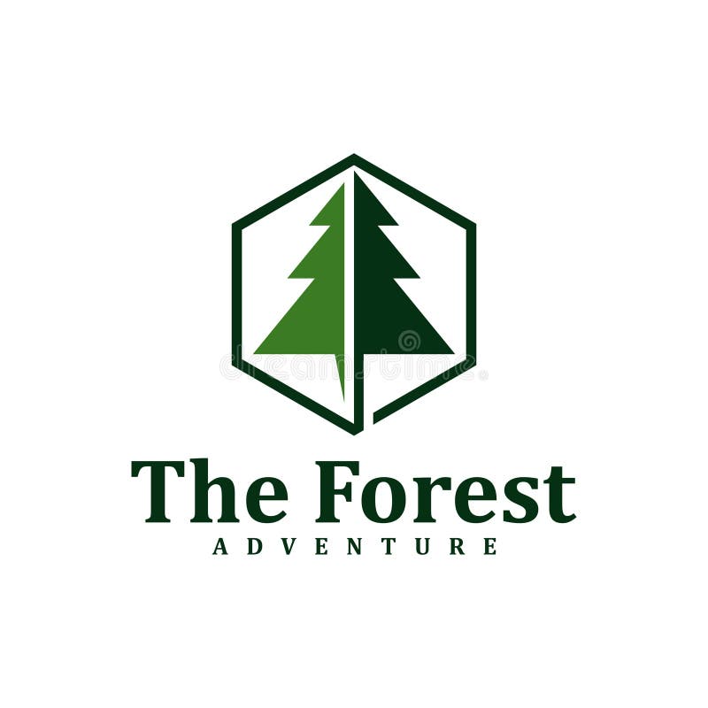 Forest Logo Design Template. Creative Pine Logo Vector Illustration ...