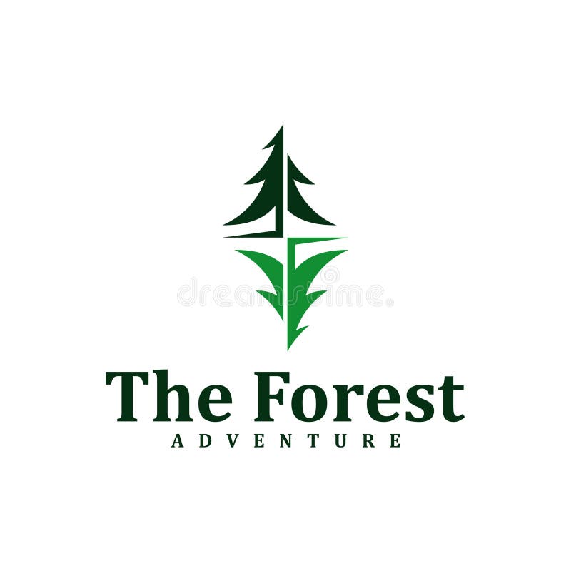 Forest Logo Design Template. Creative Pine Logo Vector Illustration ...