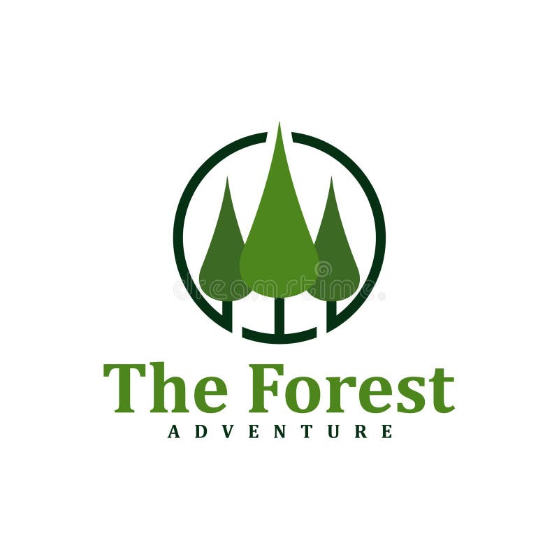 Forest Logo Design Template. Creative Pine Logo Vector Illustration ...