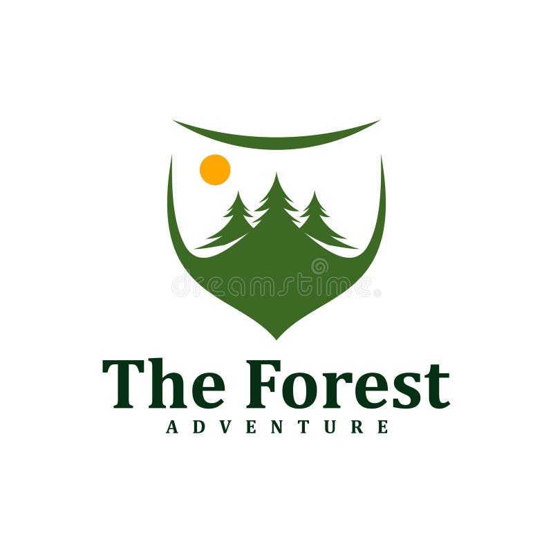 Forest Logo Design Template. Creative Pine Logo Vector Illustration ...