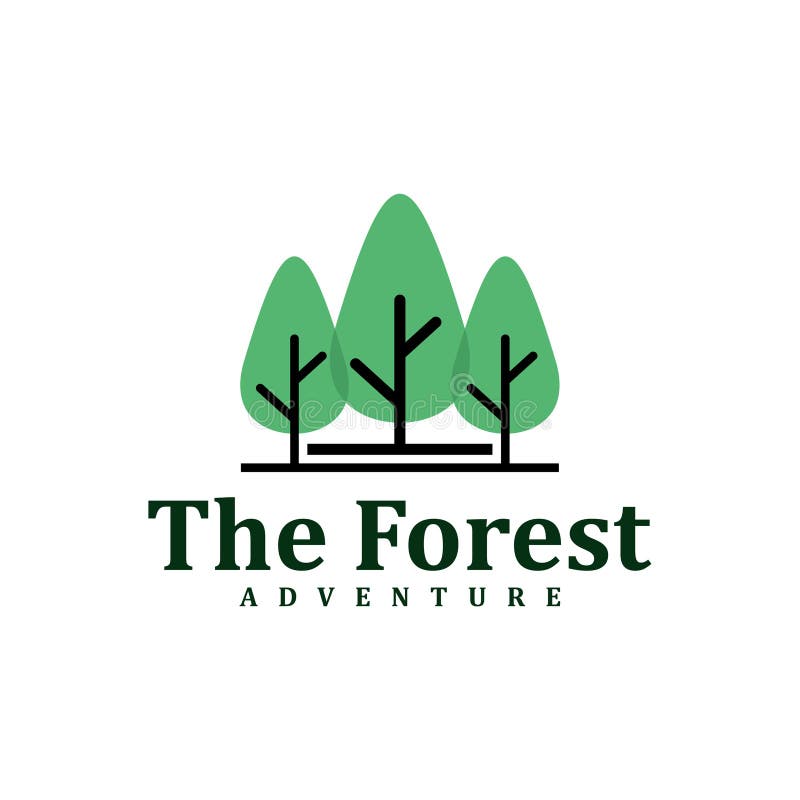 Forest Logo Design Template. Creative Pine Logo Vector Illustration ...