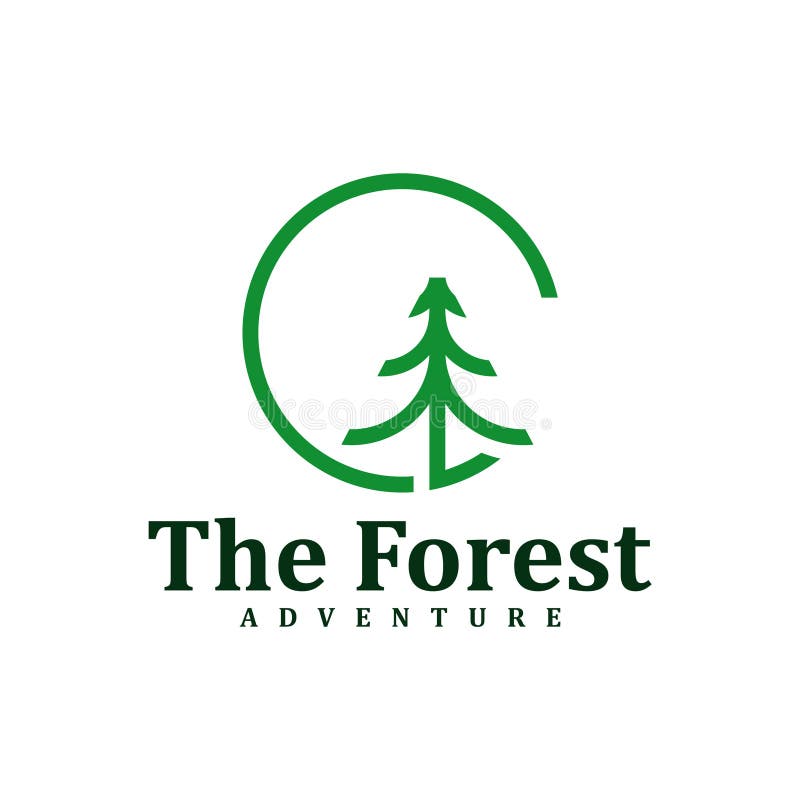 Forest Logo Design Template. Creative Pine Logo Vector Illustration ...