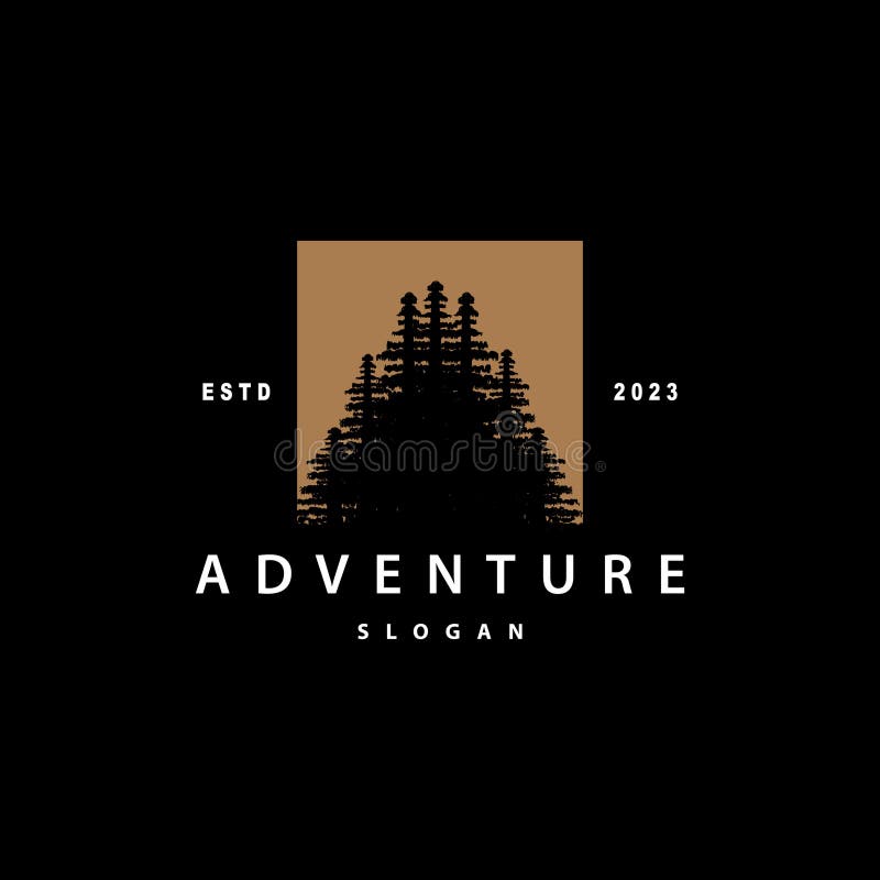 Forest Logo, Vector Forest Wood with Pine Trees, Design Inspirational ...