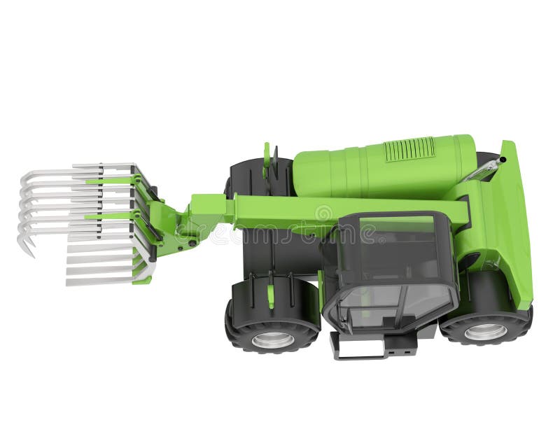 Forest Machine Isolated on Background. 3d Rendering - Illustration ...