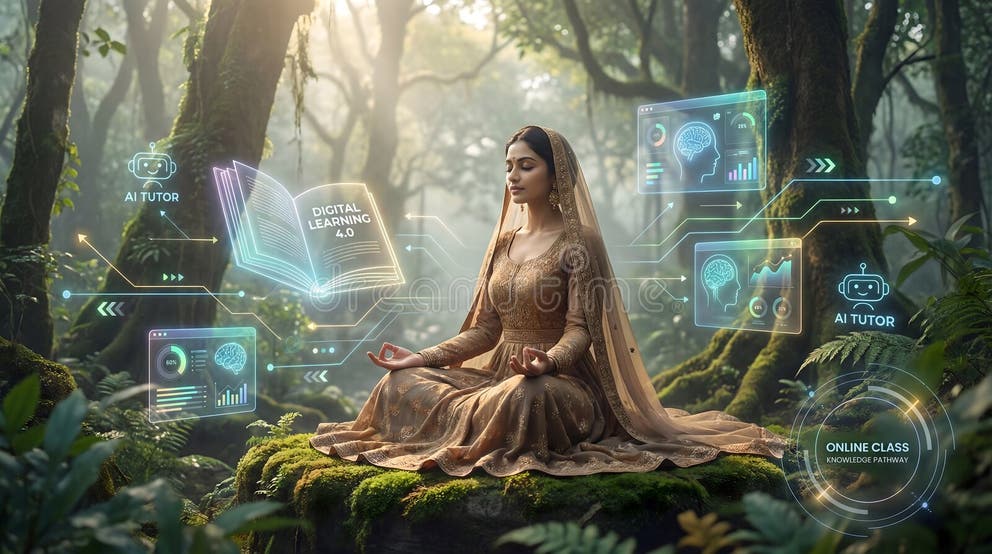 Forest Queen Meditation Stock Illustrations – 8 Forest Queen Meditation ...