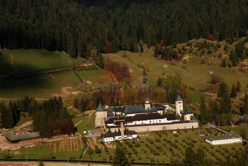 Forest and monastery stock photo. Image of color, outside - 10509358