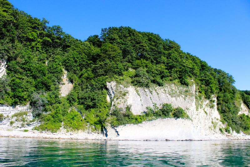 The Forest on the Mountain, the Vegetation on the Cliff Stock Photo ...