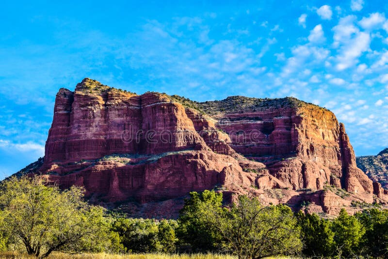 Forest and Mountains in Sedona, Arizona Stock Photo - Image of ...
