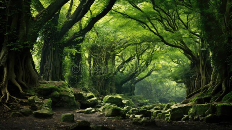 Forest myrrh tree stock photo. Image of generated, canopy - 369610894