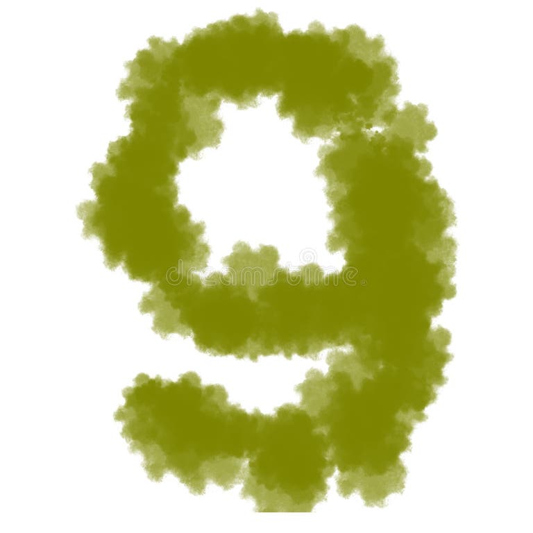 Forest numbers green 9 stock illustration. Illustration of text - 278277745