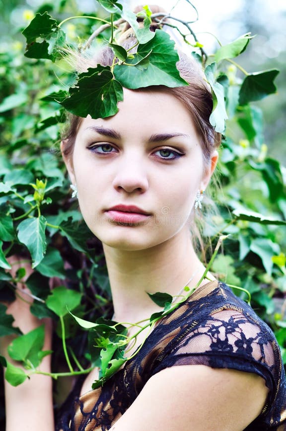Forest nymph stock photo. Image of person, glamour, outdoors - 14046600