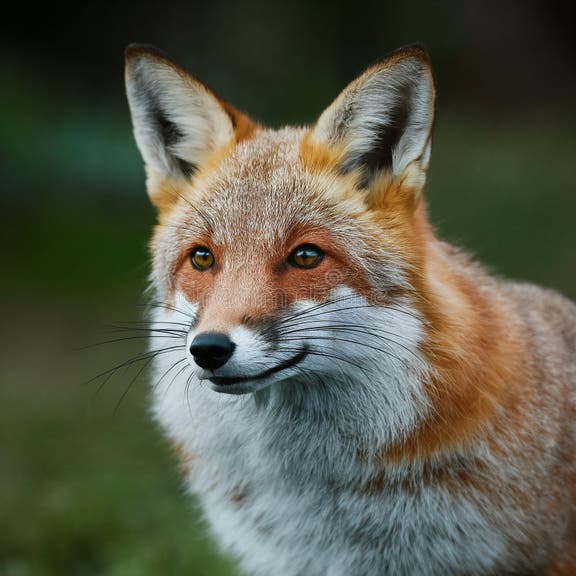 Forest orange fox face stock illustration. Illustration of species ...