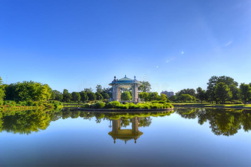 Forest Park Bandstand in St. Louis, Missouri Stock Image - Image of ...