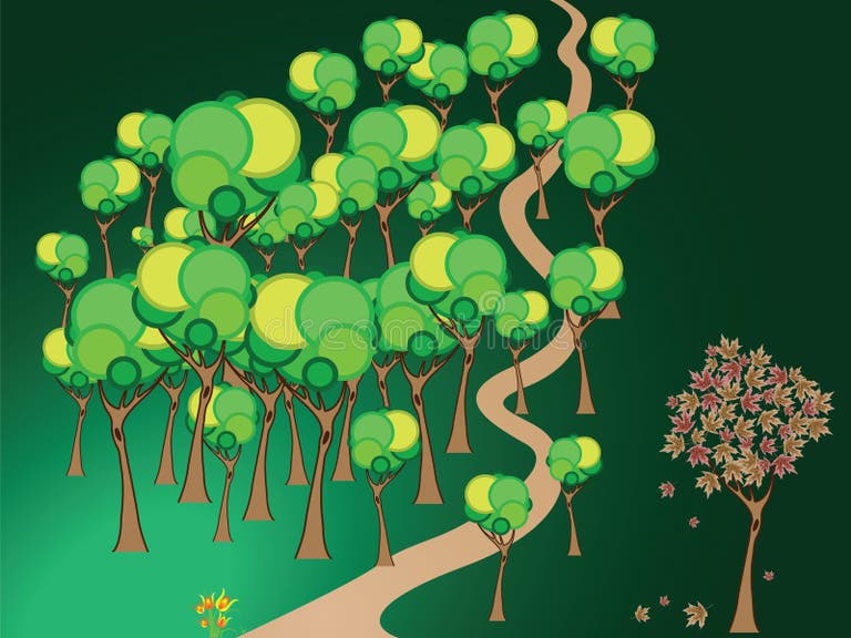Vector Forest Path Stock Illustrations – 22,588 Vector Forest Path ...
