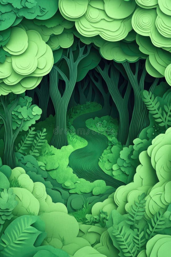 Forest Path Cut stock image. Image of wilderness, trail - 373253107