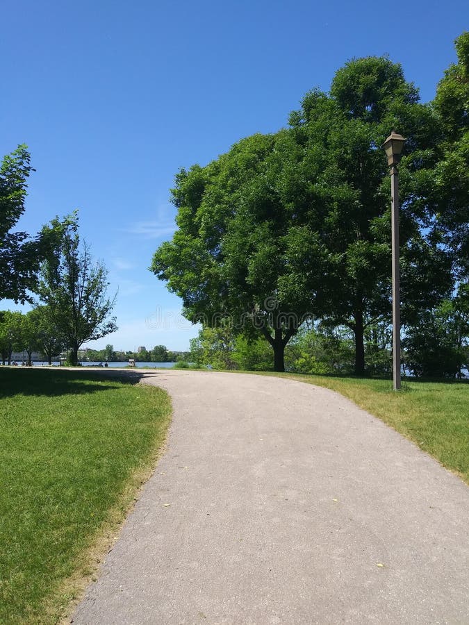 Forest Pathway To Riverfront Stock Photo - Image of wall, pathway ...