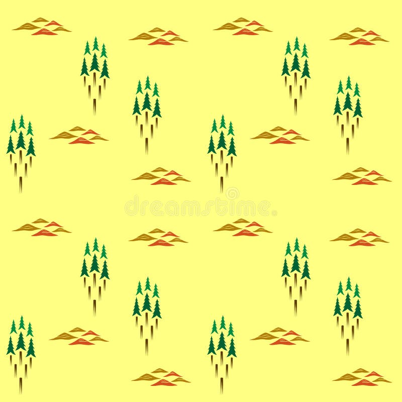 Forest Pattern stock vector. Illustration of wallpaper - 18891514