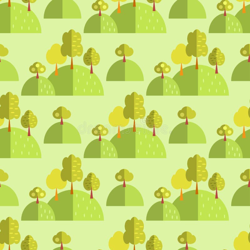 Forest pattern stock vector. Illustration of forest, holiday - 90149473