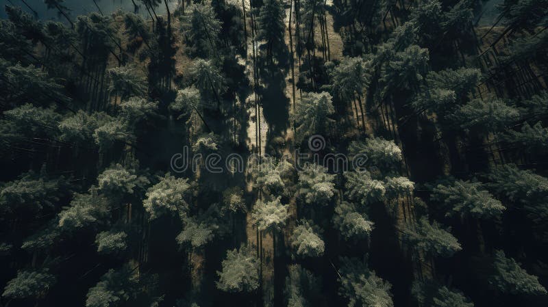 Forest plan view tree stock image. Image of nature, view - 372152445