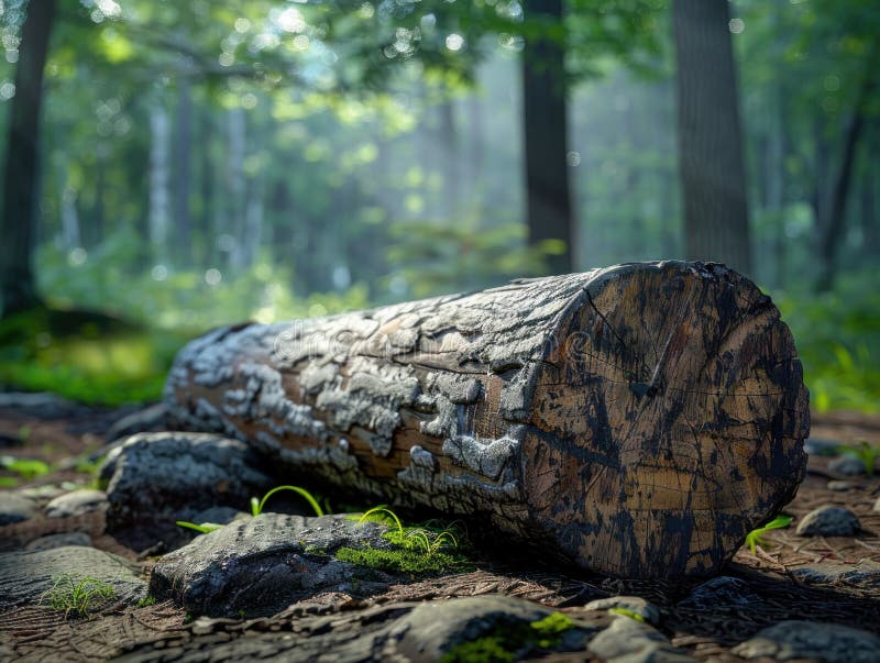 Forest Products Logs in the Forest, Sustainable Forestry Practices ...