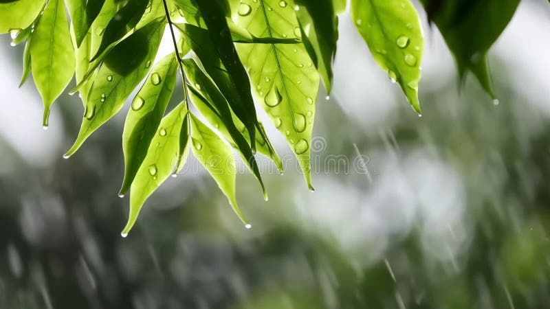 Forest Raindrops in Slow Motion: a Glimpse of the Amazon Stock Video ...
