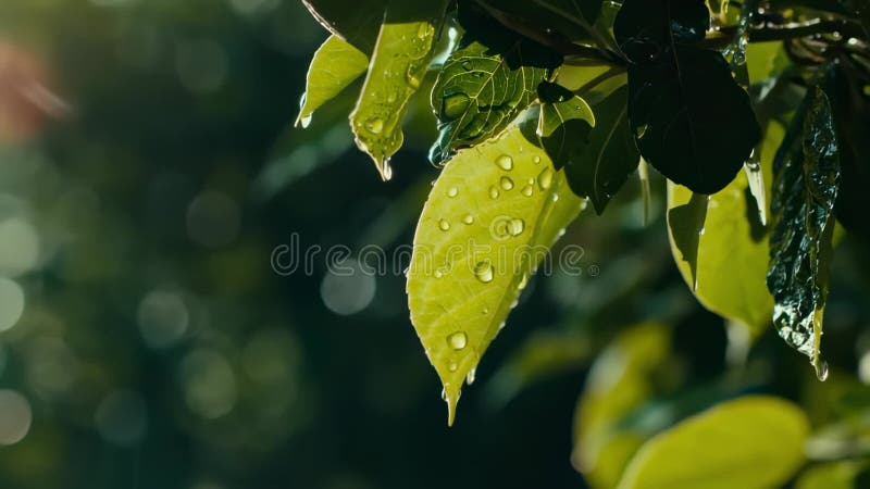 Forest Raindrops in Slow Motion: a Glimpse of the Amazon Stock Video ...
