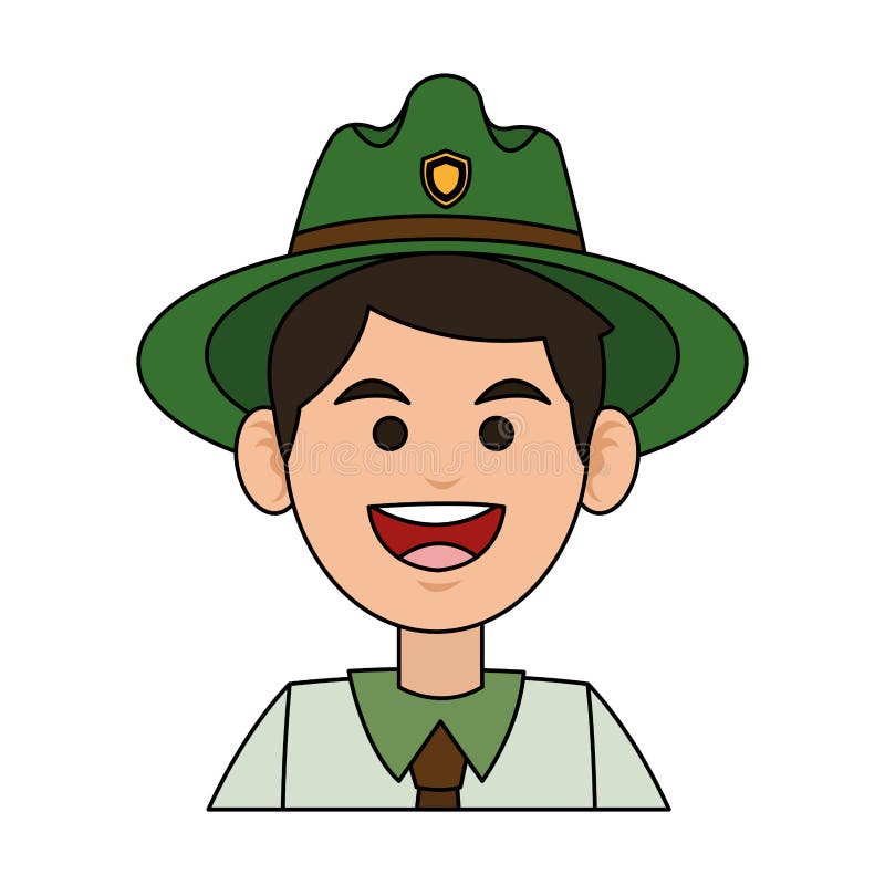 Forest ranger icon stock vector. Illustration of park - 84856214