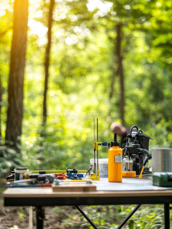 Forest Research Equipment Setup Nature Science Tools Exploration ...