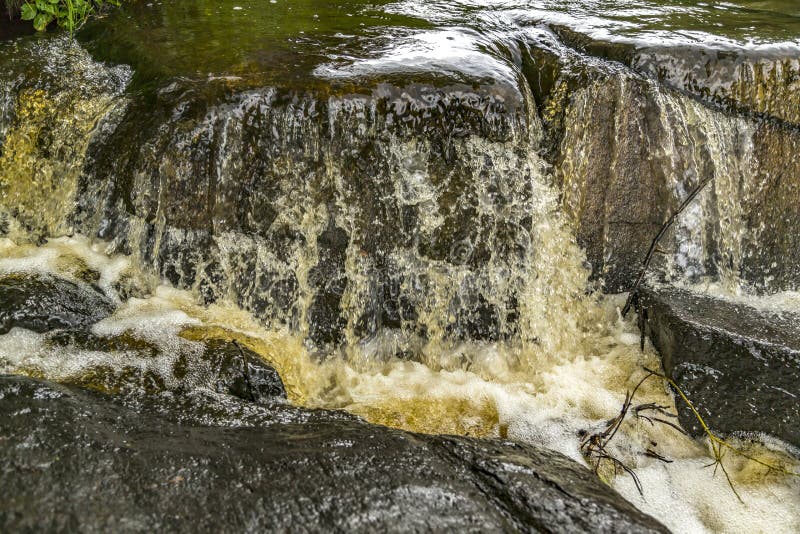 Forest river. Threshold stock image. Image of terraces - 164537597