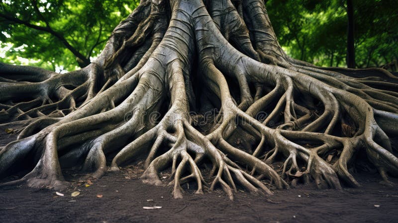 Forest root tree stock illustration. Illustration of forest - 336243548