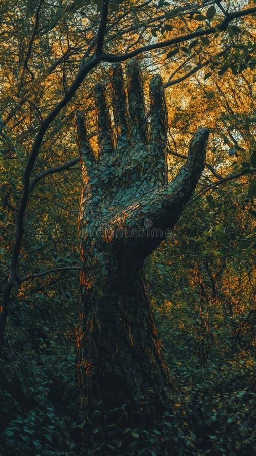 Forest Sculpture Hand Shaped Tree Stock Photos - Free & Royalty-Free ...