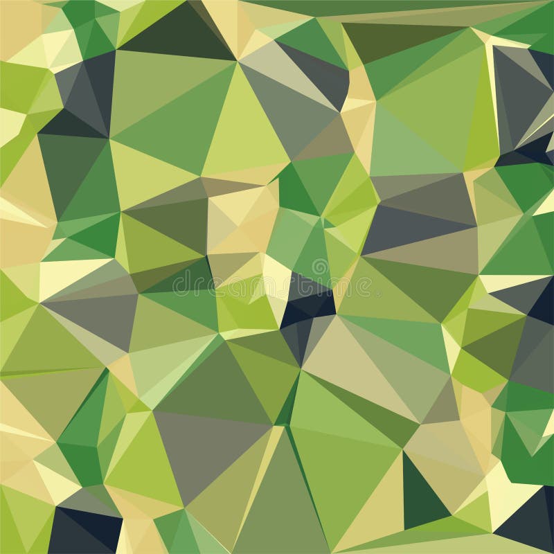 Forest Sea Green, Triangular Low Poly, Mosaic Abstract Pattern ...