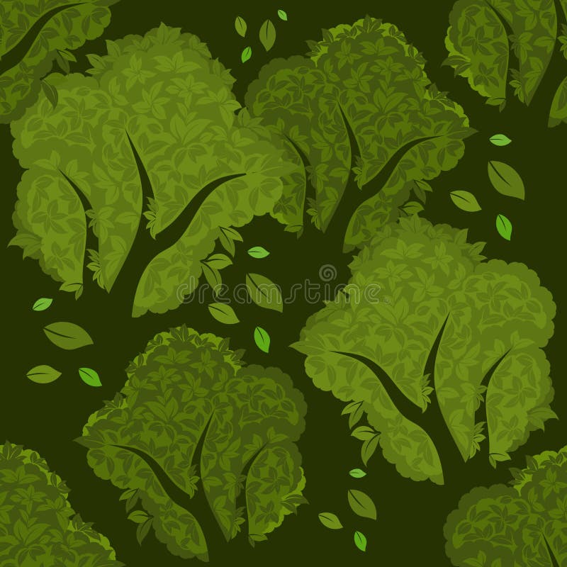 Forest seamless pattern stock vector. Illustration of organic - 61135654