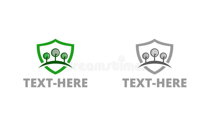 Forest shield stock vector. Illustration of shield, design - 101438951