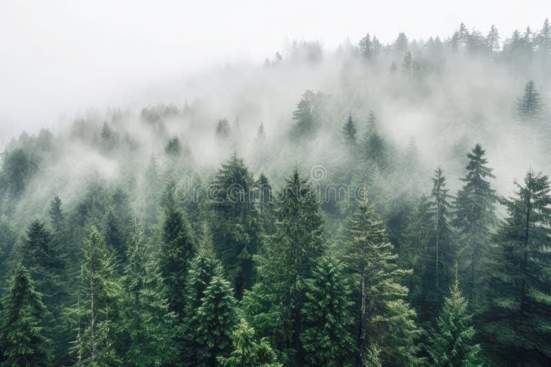 A Forest Shrouded in Thick Fog, Symbolizing the Uncertainty and Effects ...