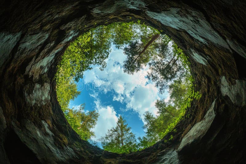 Forest Sky View stock photo. Image of foliage, environmental - 380694780