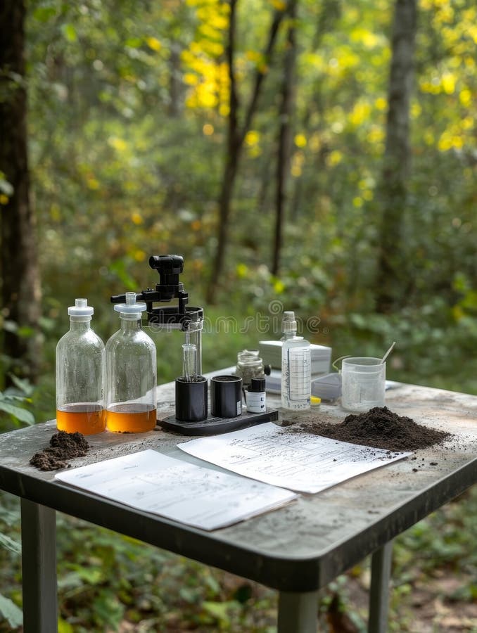 Forest Soil Sample Analysis Station Forest Soil Analysis Lab Equipment ...