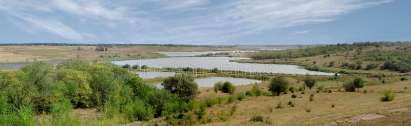 Forest-steppe stock image. Image of horizon, trees, reservoir - 46356947