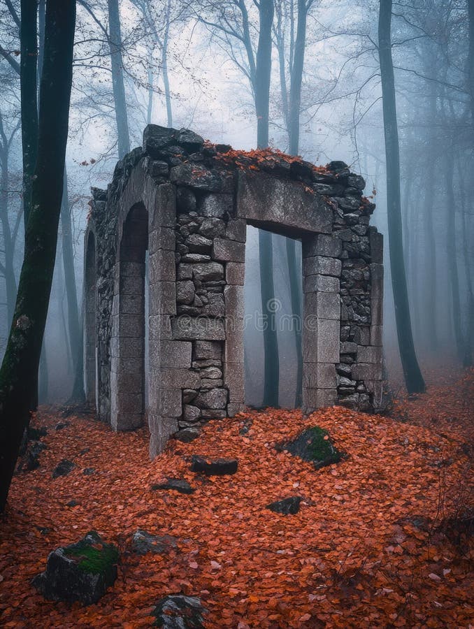 Forest Stone Monument stock photo. Image of rustic, monument - 373361502