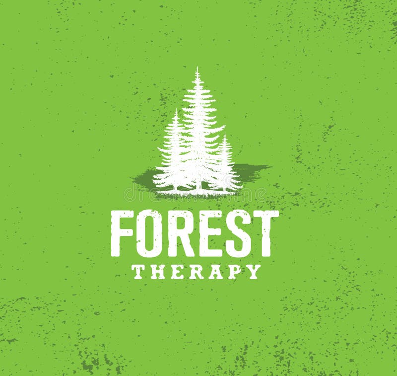 Forest Therapy Guide. Nature Friendly Coaching Illustration Concept ...