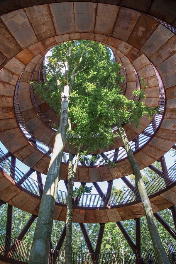 The Forest Tower at Gisselfeld Stock Photo - Image of modern, tower ...