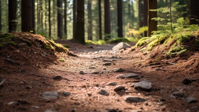 Forest trail texture stock illustration. Illustration of earthy - 368684717