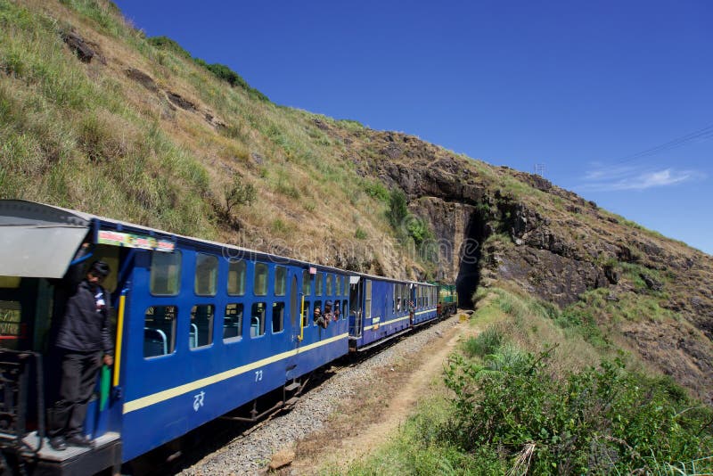 Forest Train Running through the Mountain Editorial Stock Photo - Image ...
