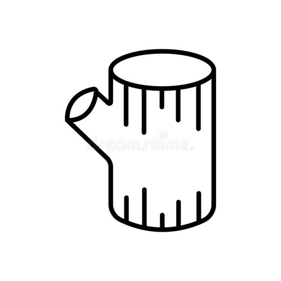 Forest Tree Stump Icon Vector Stock Illustration - Illustration of ...
